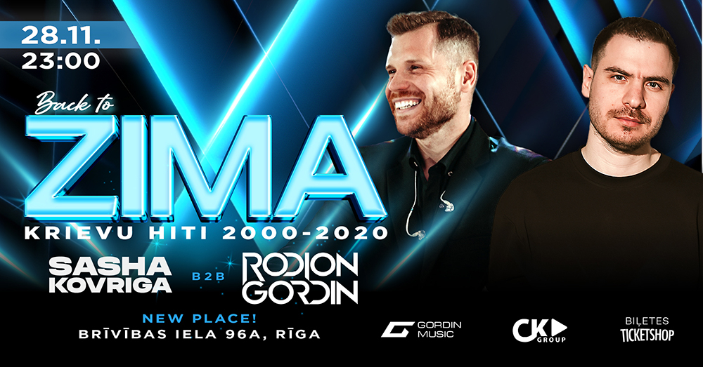 BACK TO ZIMA' - Krievu hiti 2000-2020, 28 novembris 2025, 23:00 ...