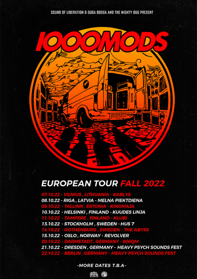 1000mods (Gre) + support, 8 October 2022, 20:00 (Saturday) - ticketshop.lv