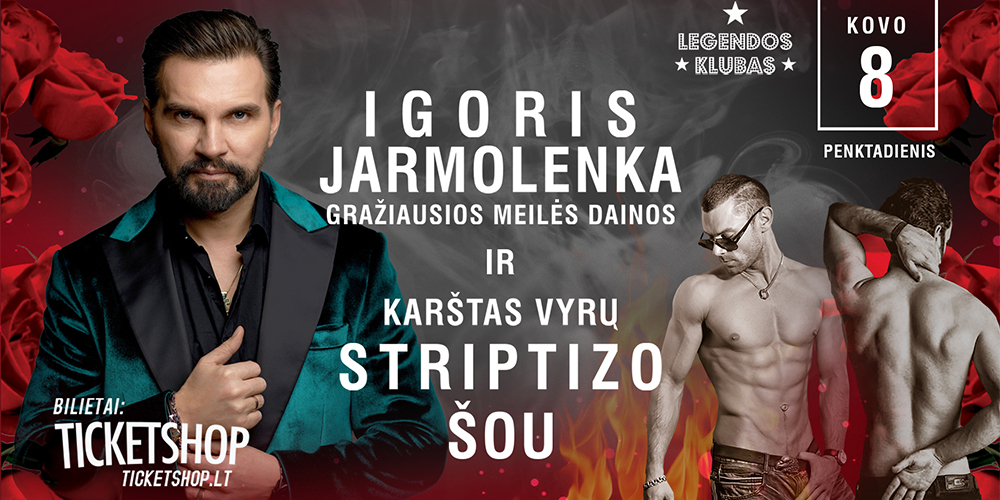 IGORIS JARMOLENKA, 8 kovo 2024, 20:00 (penktadienis) - ticketshop.lt