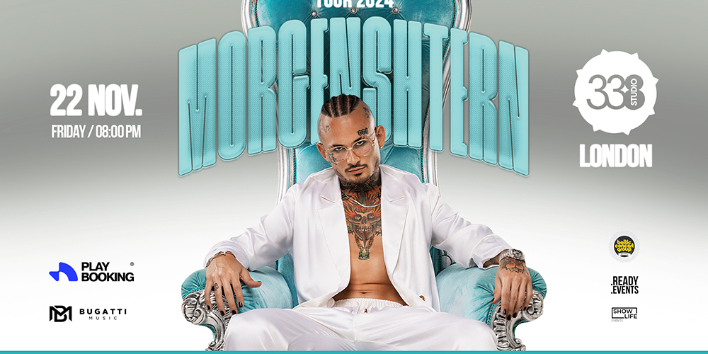 MORGENSHTERN | LONDON, 22 November 2024, 21:00 (Friday) - ticketshop.store