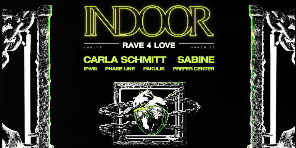 RAVE 4 LOVE: INDOOR, 22 kovo 2024, 22:00 (penktadienis) - ticketshop.lt