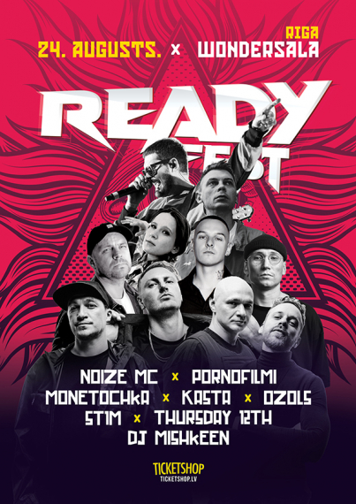 READY FEST, 24 August 2024, 15:00 (Saturday) - ticketshop.lv